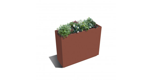 Buy Harrod Rectangle Metal Planters Corten Effect Online - Flower Pots ...
