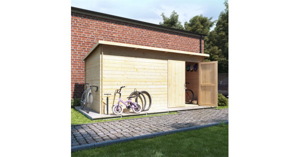 Buy 14x8 log cabin ouble oor BillyOh Pent Log Cabin Windowless Heavy ...