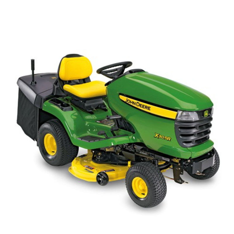 Buy John Deere X305R Rear Collection Ride On Lawnmower Online - Lawn Mowers
